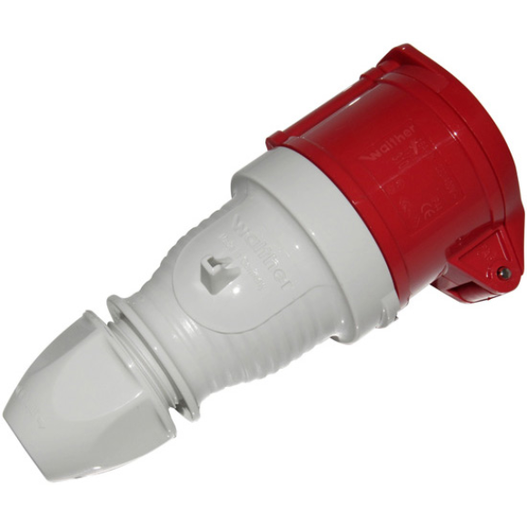 16A5PRTS - WALTHER CEE 16 AMP 5 PIN RED TRAILING SOCKET INDUSTRIAL