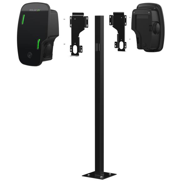 Rolec EVFP0030 Zura/WallPod/QUBEV Smart Mounting Post | Fits up to 2 ...
