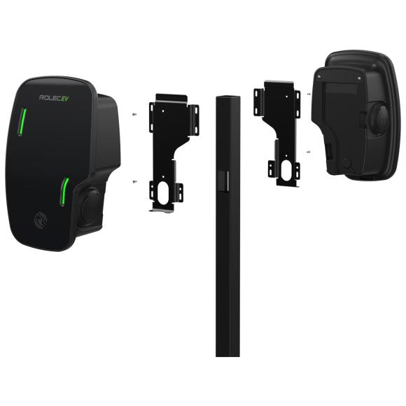 Rolec EVFP0030 Zura/WallPod/QUBEV Smart Mounting Post | Fits up to 2 ...