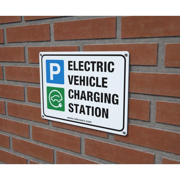 EVPS0010 - Rolec EVPS0010 A4 Landscape Aluminium EV Parking Sign