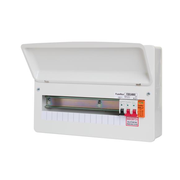 - Fusebox F2014MX 14 Way T2 SPD Metal Consumer Unit with 100A Main ...