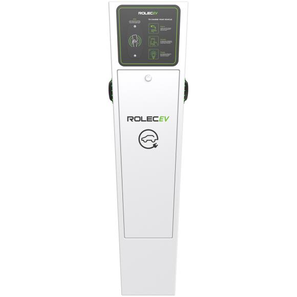 Rolec ROLEC0023W AutoCharge Smart EV Charging Pedestal - 2x up to 22kW ...