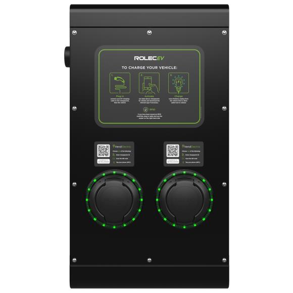 Rolec ROLEC0121B SecuriCharge Smart EV Charger - 2x up to 7.4kW Type 2 ...