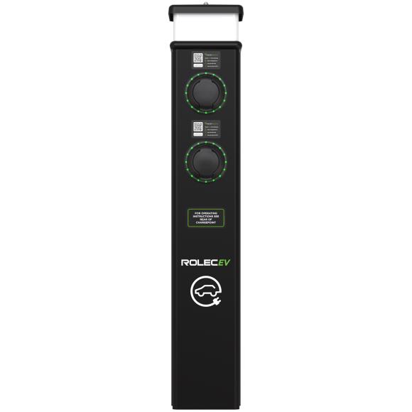 Rolec ROLEC0221B BasicCharge Smart EV Charging Pedestal - 2x up to 7 ...